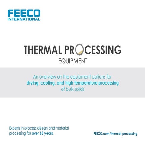 Thermal Processing Equipment | PDF