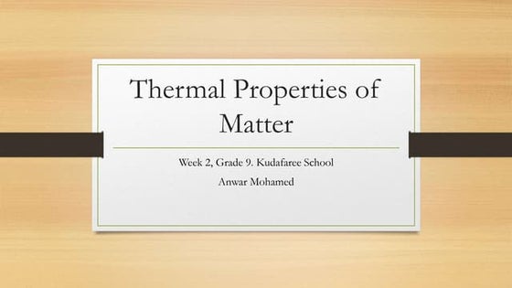 Lesson 6: Effects of Heat on Matter | PPT | Chemistry | Science