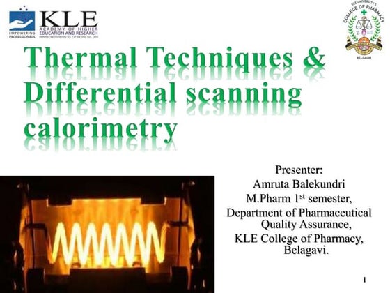 Differential Scanning Calorimetry (DSC) | PPT