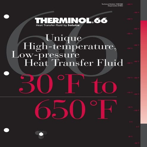 Therminol 66 Synthetic Heat Transfer Fluid. Therminol Venezuela | PDF