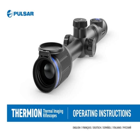 Pulsar Thermion Instruction Manual | Optics Trade | PDF