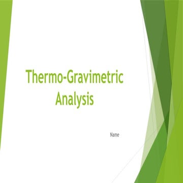 Comprehensive Overview of Thermo-Gravimetric Analysis: Principles ...