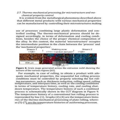 THERMO-MECHANICAL PROCESSING OF MICRO-STRUCTURE AND MECHANICAL PROPERTY ...