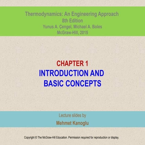 Thermodynamics Chapter 1 (Introduction) | PPT