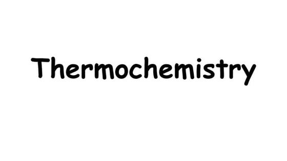 CHEMICAL THERMODYNAMICS (SPONTANEITY AND ENTROPY) | PPT