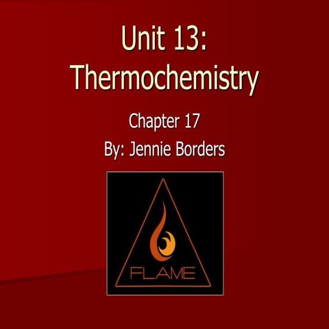 Thermochemistry PowerPoint.ppt
