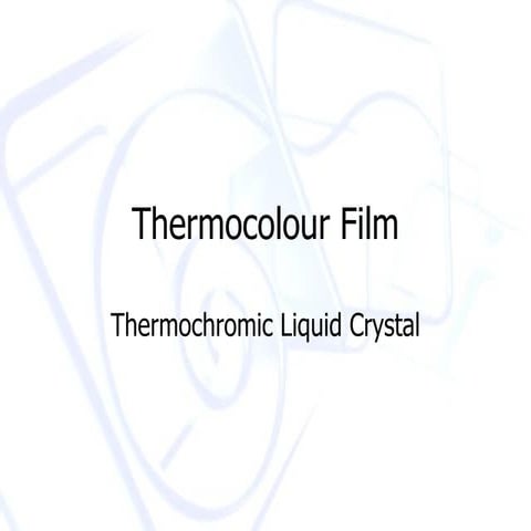 Thermocolour Film | PPT