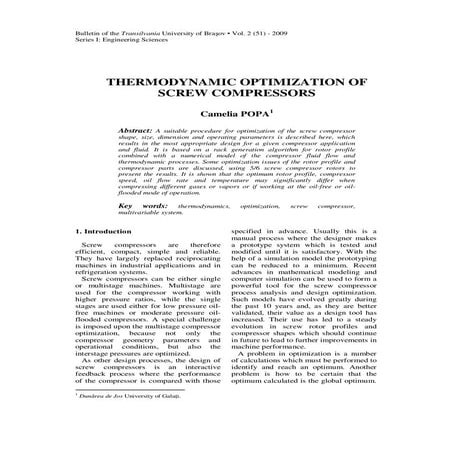 Thermodynamic optimization of | PDF | Technology & Computing