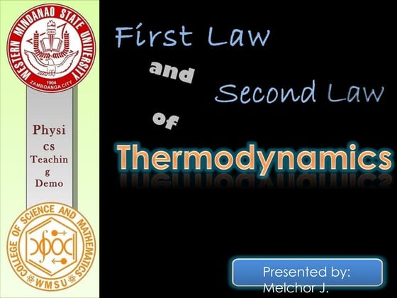 Second law of thermodynamic | PPTX