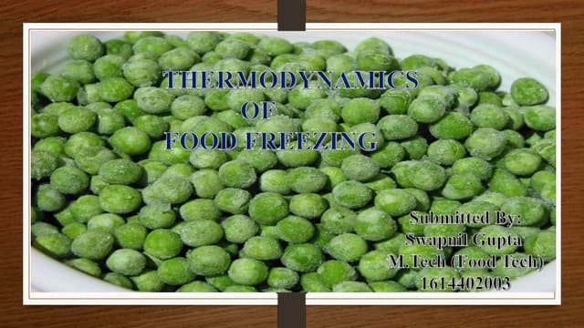 Freezing curve, freezing system & freezing time | PPTX