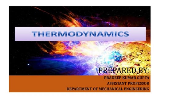 BASIC THERMODYNAMICS | PPT