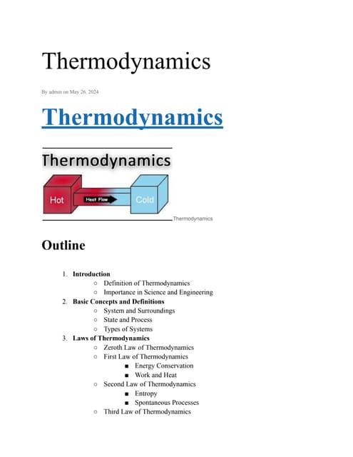 Thermodynamic Process.pptx | Chemistry | Science