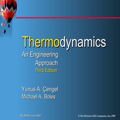 Thermodynamics an engineering approach for | PPT