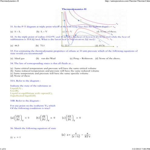 Thermodynamics 2 | PDF