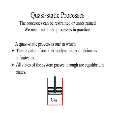 Quasi Static Processes And Equilibrium State Ppt