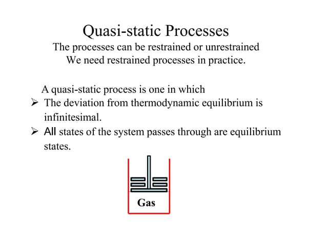 Quasi Static Processes And Equilibrium State Ppt