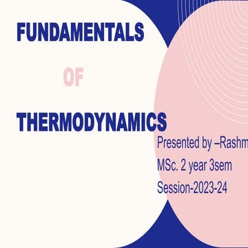 Thermodynamics | PPT