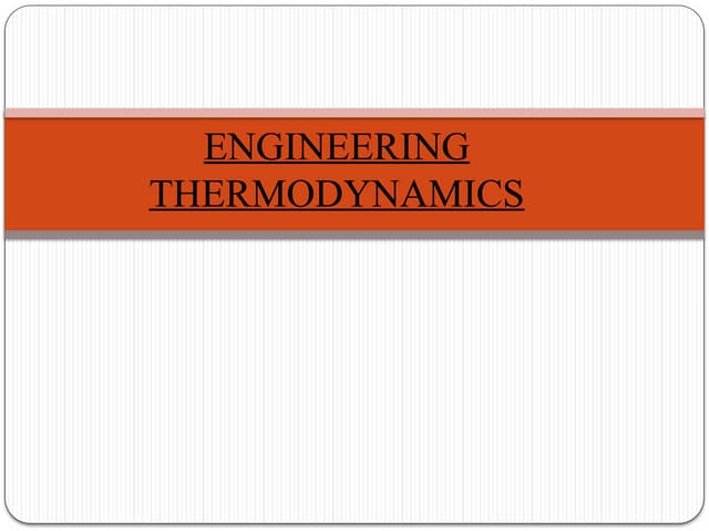 BASIC THERMODYNAMICS | PPT | Chemistry | Science