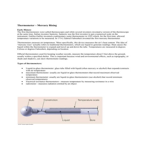 Thermometer | PDF