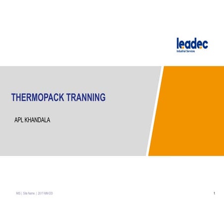 Thermopack ppt | PDF