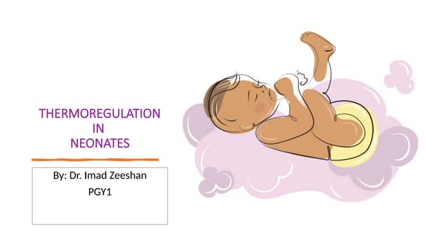 Thermoregulation in newborn | PPTX