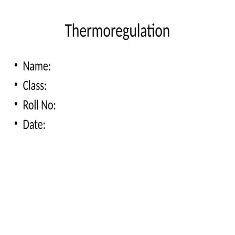 Thermoregulation_Presentation_Simple.pptx