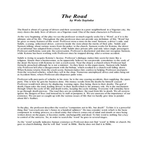 The road | DOCX