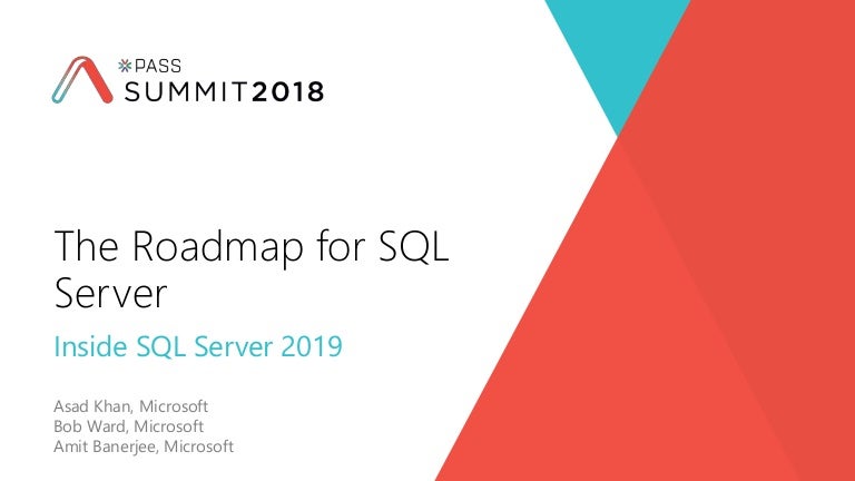 The Roadmap for SQL Server 2019