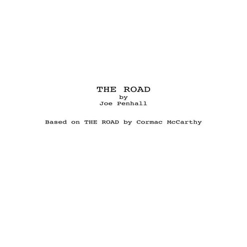 The road screenplay | PDF