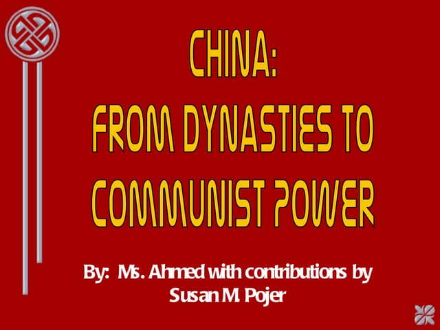 Brief history of china | PPTX