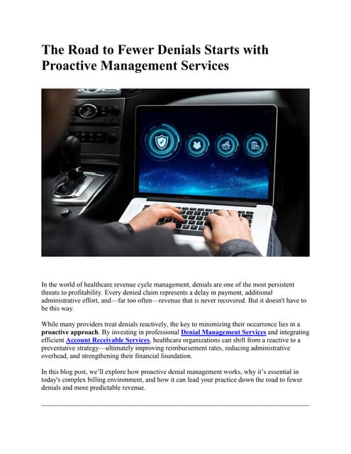 What is Denial Management in Healthcare? | PPTX | Health Insurance ...