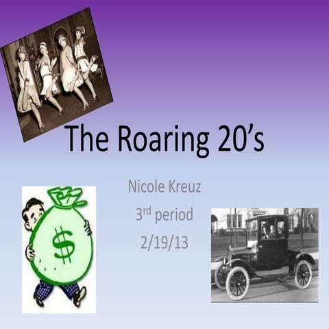 The roaring 20’s | PPTX