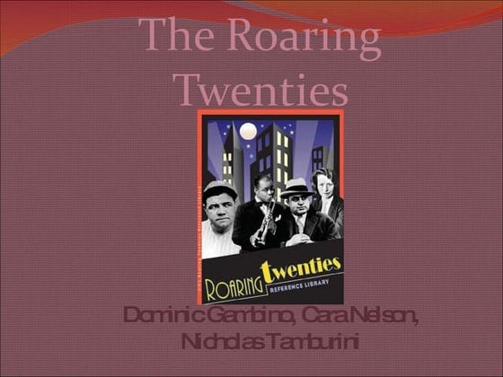 The Roaring 1920’S | PPTX