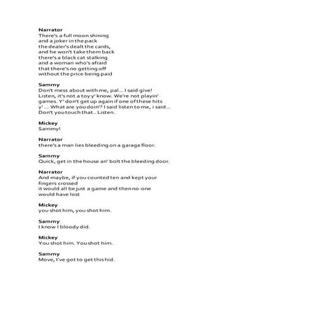 Blood Brothers: Mickey and Edward extract