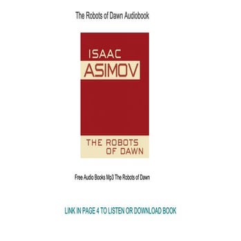Free Audio Books Mp3 The Robots of Dawn | PDF