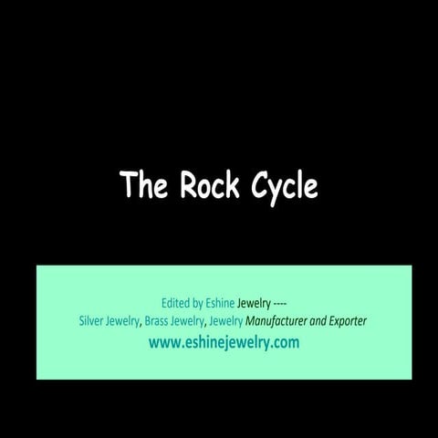 The rock cycle | PPT | Geology | Science