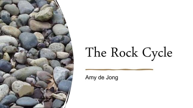 The rock cycle | PPTX