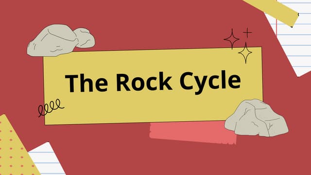 The rock cycle | PPTX