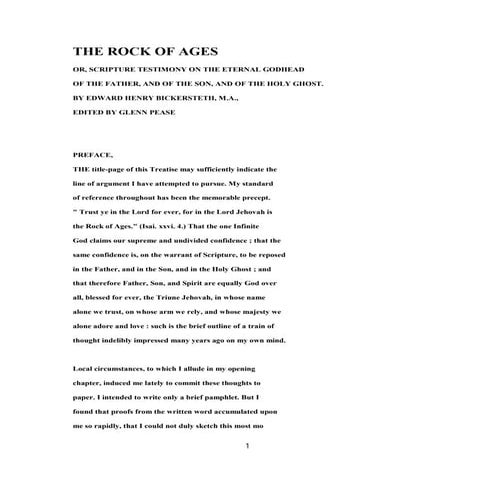 The rock of ages | PDF