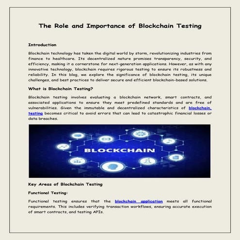 The Role and Importance of Blockchain Testing.pdf