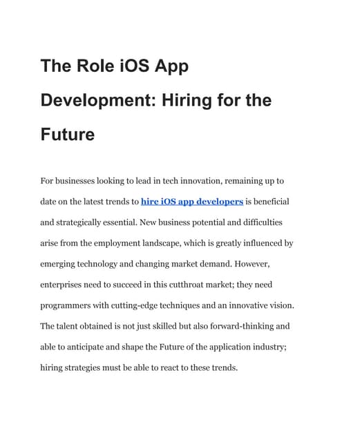 ANDROID APPS DEVELOPMENT | PDF