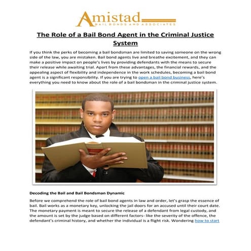 How Does A Bail Bondsman Operate? | PDF