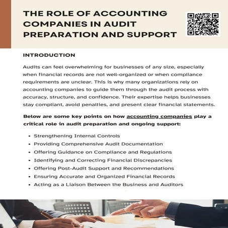 The Role of Accounting Companies in Audit Preparation and Support | PDF