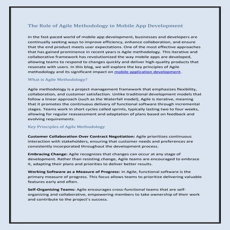 The Role of Agile Methodology in Mobile App Development.pdf