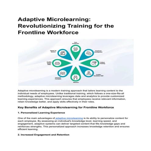 The Role of AI in Personalized Microlearning for Frontline Teams | PDF