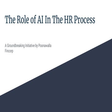 The Role of AI In The HR Process | PDF