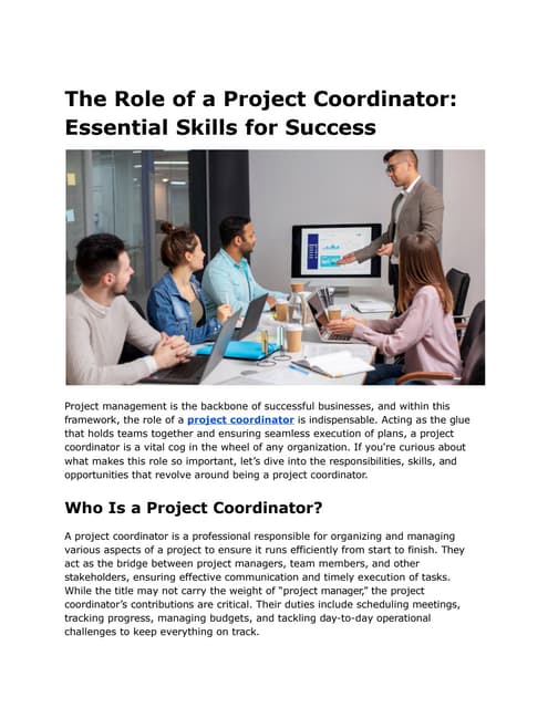 Primavera - P6 for Project Coordinator Practical Training 03008942610 | PDF