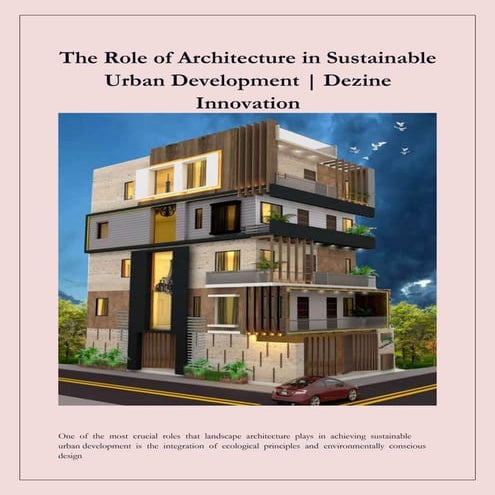 The Role of Architecture in Sustainable Urban Development | PPT