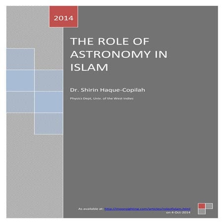 The role of astronomy in islam | PDF