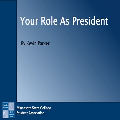 The Role of a Student Senate President | PPT